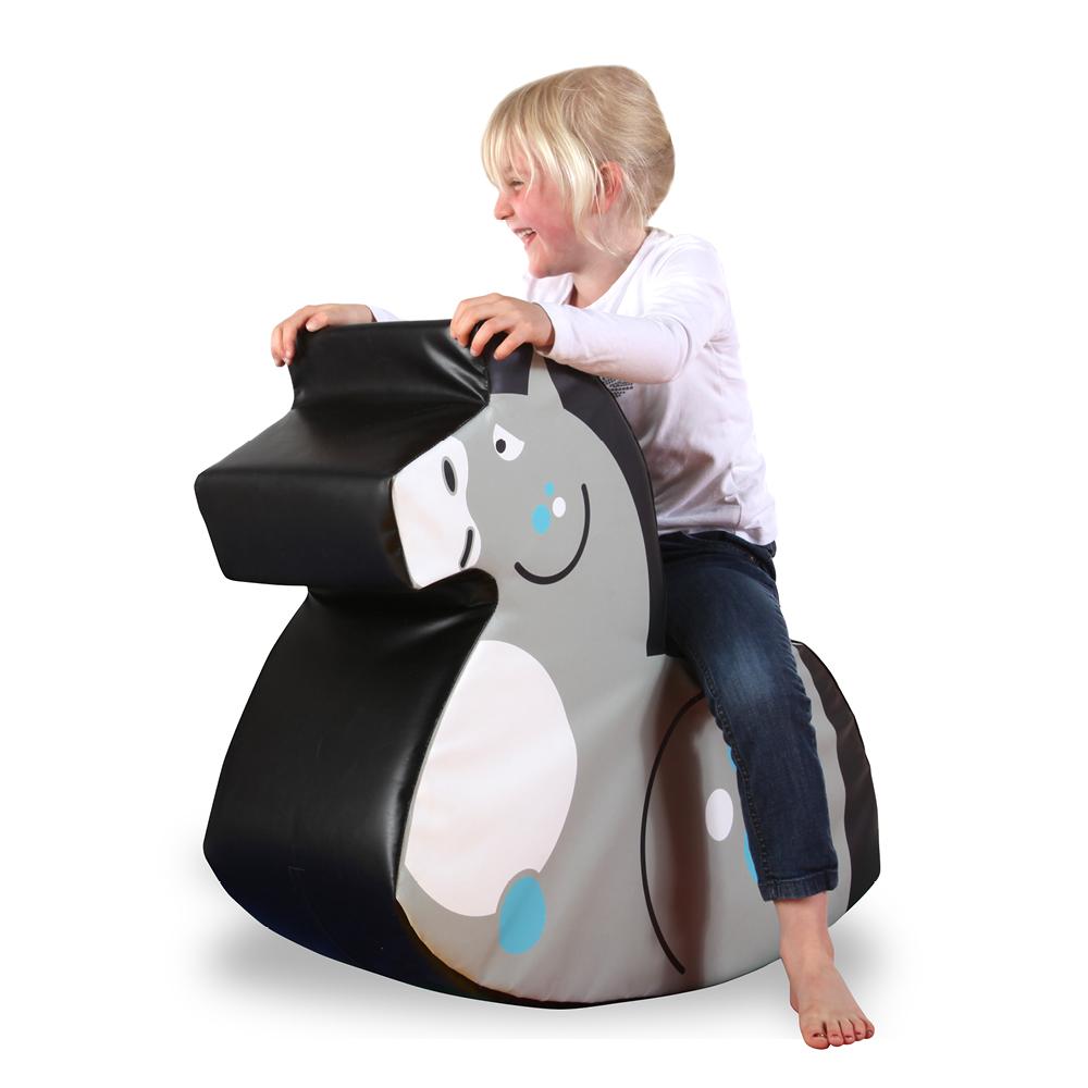 Grey Horse Rocker Soft Play Toy – Implay UK